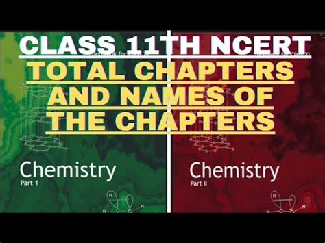 Class 11th Chemistry NCERT Division Of Chapters Into Physical Organic