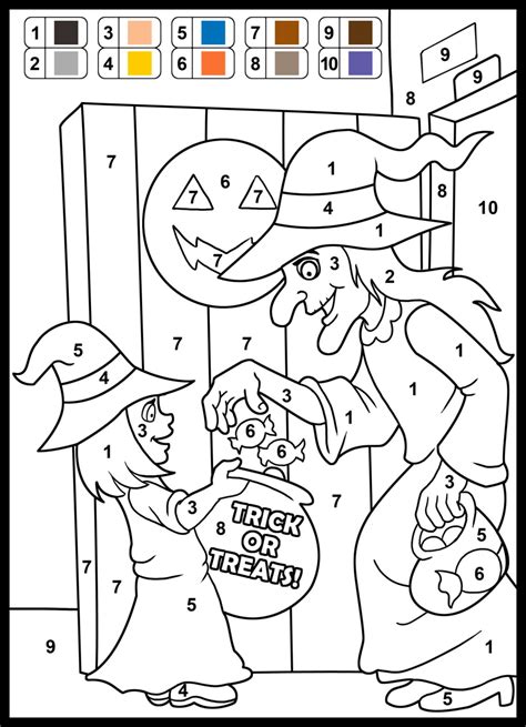 15 Best Printable Halloween Math Coloring Pages PDF For Free At