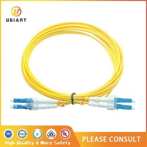 LC Upc To Sc APC Duplex OS2 Single Mode PVC Ofnr 2 0mm Fiber Optic