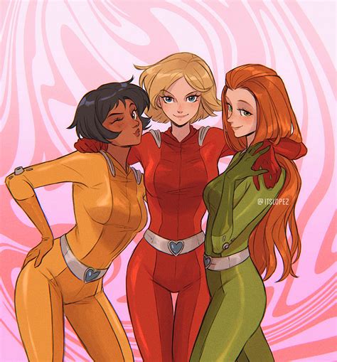 Alex Clover And Sam Totally Spies Drawn By Itslopezz Danbooru