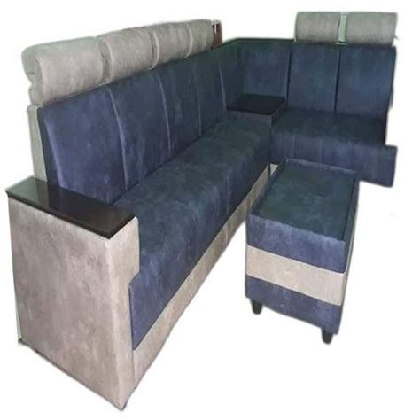 6 Seater Cotton Wooden Hall L Shape Sofa Set With Lounger At Rs 45000