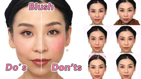 Long Faces Oval Faces Where To Apply Blush Blush Tutorial Blush