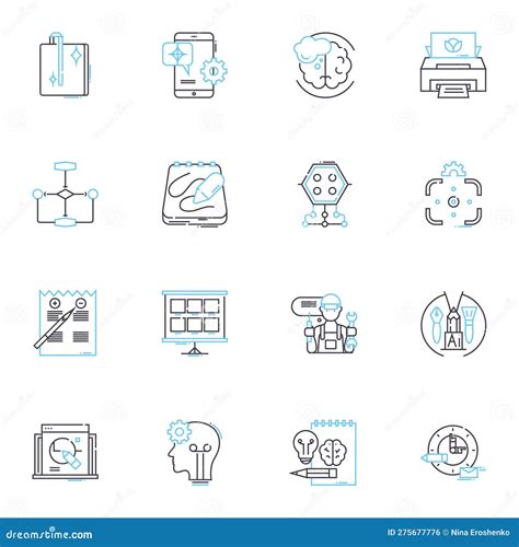 Innovative Solutions Linear Icons Set Disruptive Piering Cutting