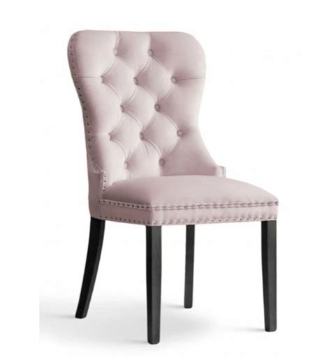 Fotel Uszak Glamour Chesterfield kryształki podnóżek okrągły premium