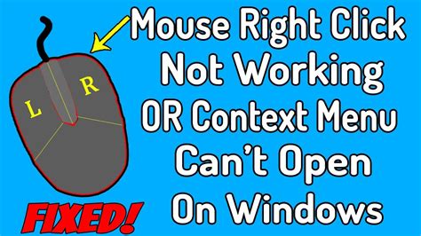Fixed Mouse Right Click Not Working Issue On Windows 10 YouTube
