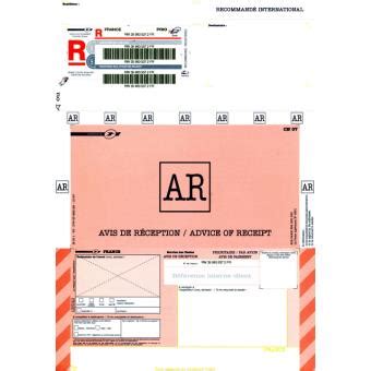 Imprim S Recommand S International Avec Ar Et Avec Cb Accessoire