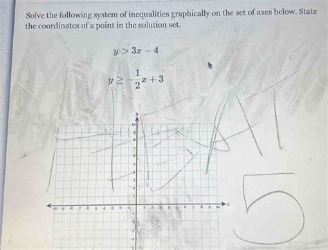 Solve The Following System Of Inequalities Graphically On The Set Of
