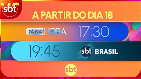 Chamada do Novo Horário da Programação Diária da Tarde do SBT A