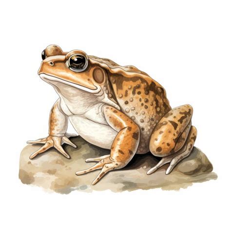Simple Toad Clip Art With White Margins And Easy Cropping Stock