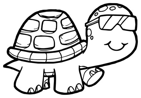 Tortuga para colorear Páginas de Tortuga para imprimir