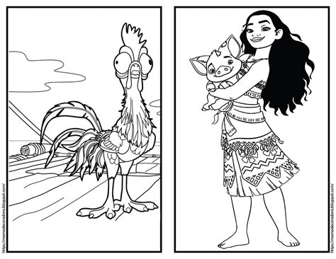 Dibujos De Moana Para Imprimir