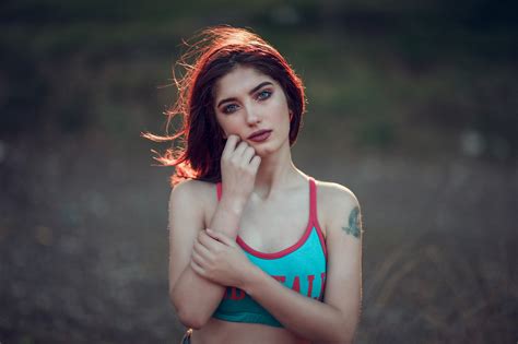 Wallpaper Portrait Depth Of Field Tattoo Women Outdoors Nurettin
