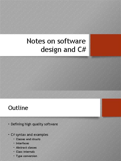 csharp and software design pdf class computer programming method computer programming