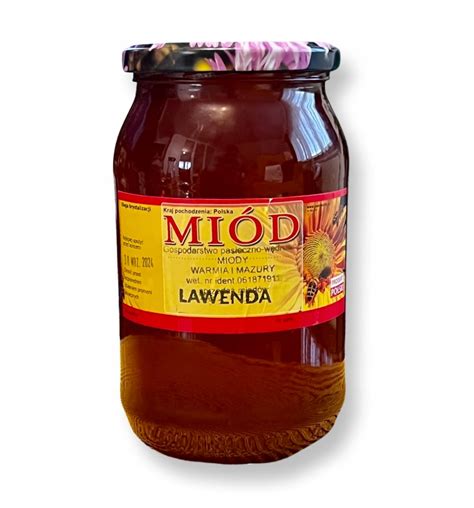 MIÓD LAWENDOWY Naturalny z Polskiej Pasieki 1kg 12529172273