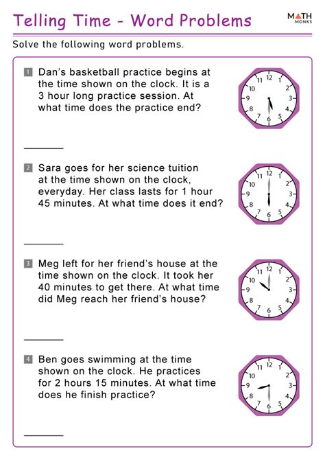 Telling Time Worksheets With Answer Key Worksheets Library