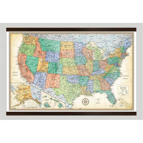 United States Classic Wall Map By Rand Mcnally The Map Shop