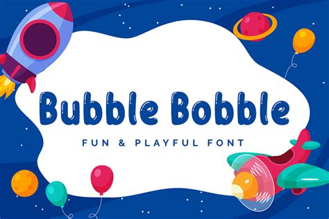Free Bubble Letter Fonts For Bubbly Designs Graphic Pie