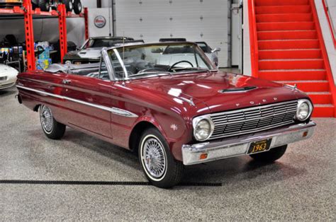 1963 FORD FALCON SPORT CONVERTIBLE RARE V8 CALIFORNIA BLACK PLATE