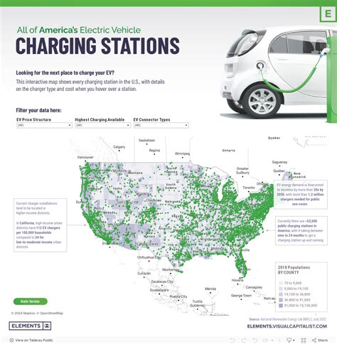 Interactive EV Charging Stations Across The U S Mapped