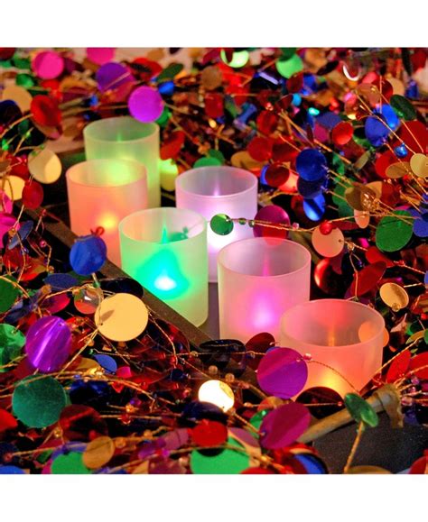 Macy S Lumabase Set Of 6 Flickering Color Changing LED Lights In