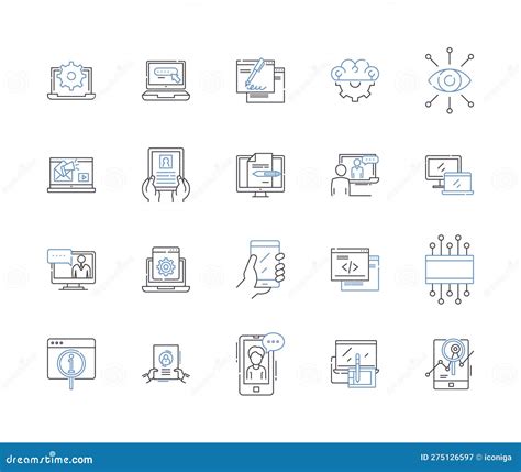 Gadjets And Software Line Icons Collection Sustainability