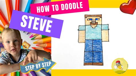 How To Draw Steve Minecraft Step By Step Youtube