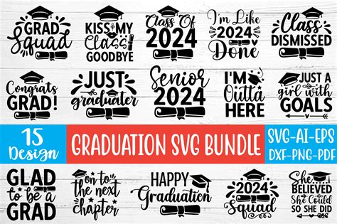 Graduation SVG BUNDLE 2024 Graphic By BD Graphics Hub Creative Fabrica