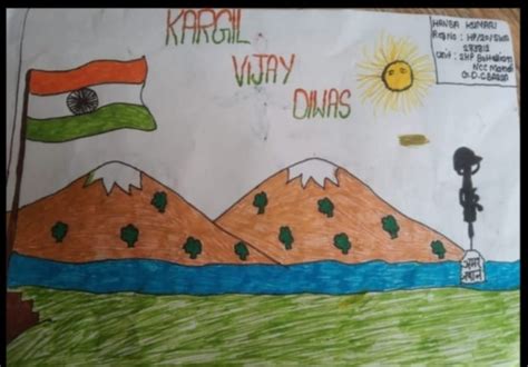 Kargil Vijay Diwas Poster Making India Ncc