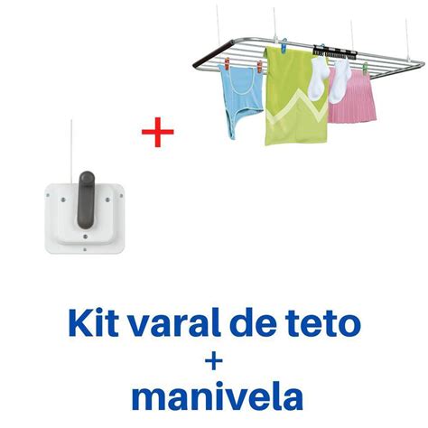 Varal Teto E Manivela Casas Bahia