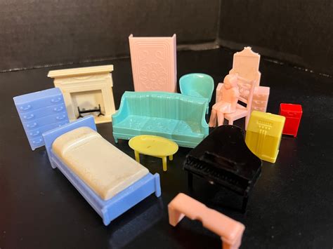 Vintage Plastic Doll House Furniture 1950 S Renwal Etsy