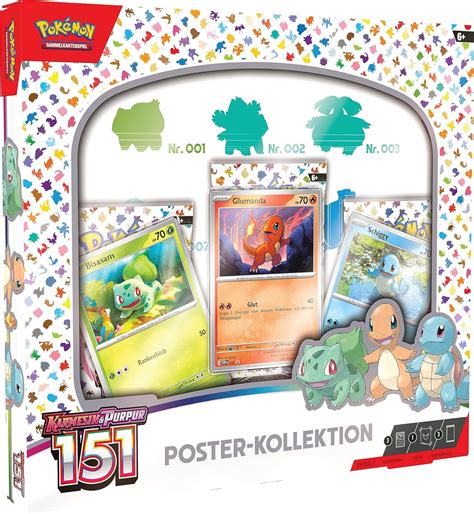 Pokémon Sammelkartenspiel Poster Kollektion Karmesin Purpur 151 3