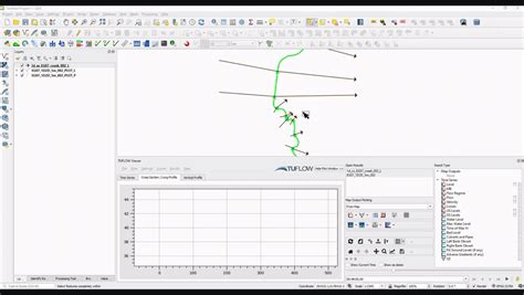 TUFLOW Viewer Time Series Outputs Plotting 1D Cross Section Inputs