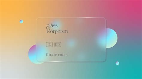 Premium Vector Vector Realistic Glass Effect Background