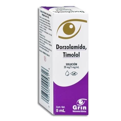 DORZOLAMIDA TIMOLOL 20 5 MG ML SOL OFT GRIN