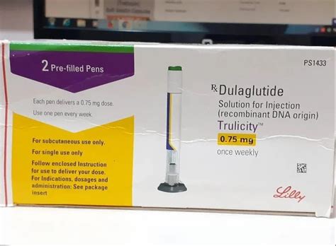 Trulicity Dulaglutide 0 75mg 0 5ml Injection At Rs 4998 Packet In Ambala
