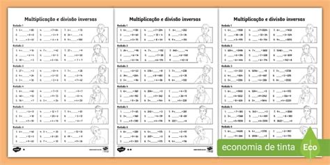 Atividades de Multiplicação e Divisão para 4º Ano