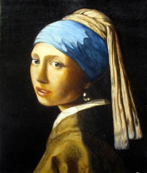 Copie De La Jeune Fille À La Perle De Ve Peinture par Daniel Lutaud