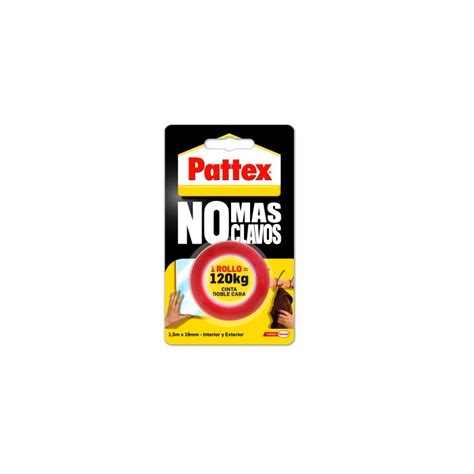 CINTA DOBLE CARA NO MAS CLAVOS 1 5 M X 19 MM PATTEX