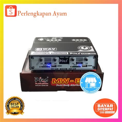 Jual Mesin Walet PIRO MW 88 Ampli Panggil Walet Amplifer 3 Player Ampli