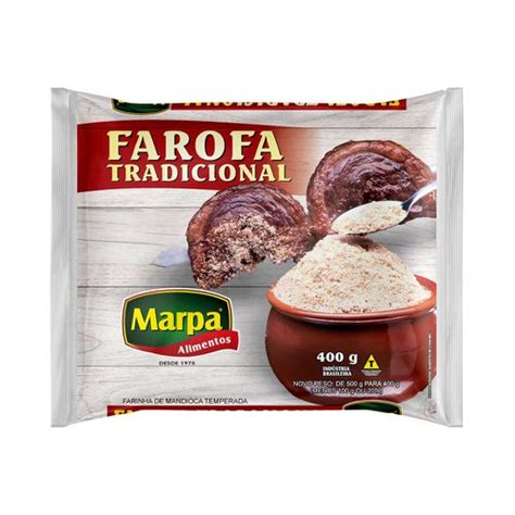 Farofa De Mandioca Marpa Tradicional 400g Supermercados Pague Menos