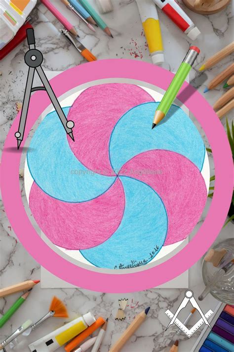 Comment Dessiner Un Mandala Ou Une Rosace Avec Un Compas TUTO Mandala