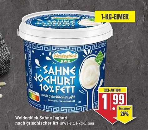 Weideglück Sahne Joghurt Nach Griechischer Art Angebot bei EDEKA