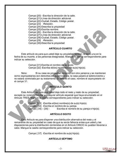 Santa Clara California Formulario de última voluntad y testamento legal