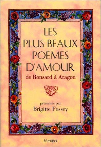 Les Plus Beaux Po Mes D Amour De Ronsard Aragon Livraddict