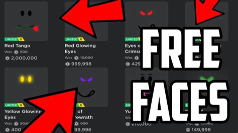 How To Get Free Faces On Roblox Working Youtube