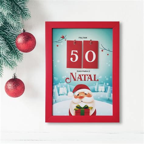 Quadro Contagem Regressiva Para O Natal Elo7 Produtos Especiais