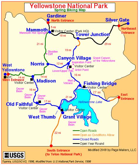 Yellowstone National Park Rv Campgrounds Map London Top Attractions Map