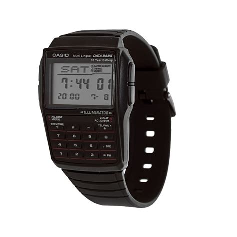 Relógio Masculino Casio Calculadora Data Bank Preto DBC 32 1ADF em