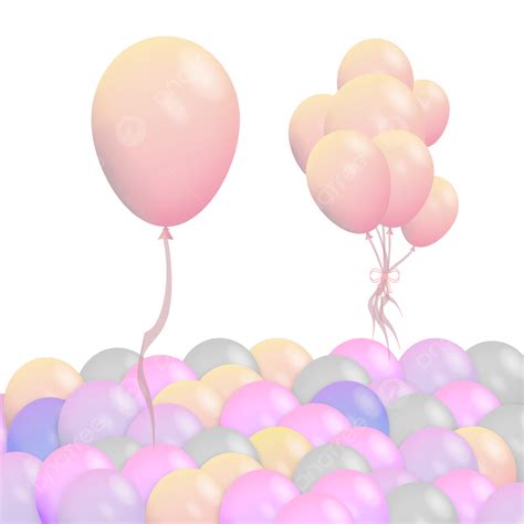 Small Fresh PNG Transparent Pink Small Fresh Balloon Element Pink