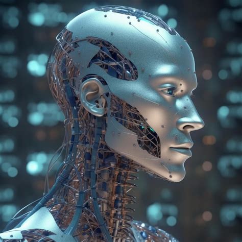 Premium Ai Image Artificial Intelligence In Humanoid Head With Neural Network Thinks